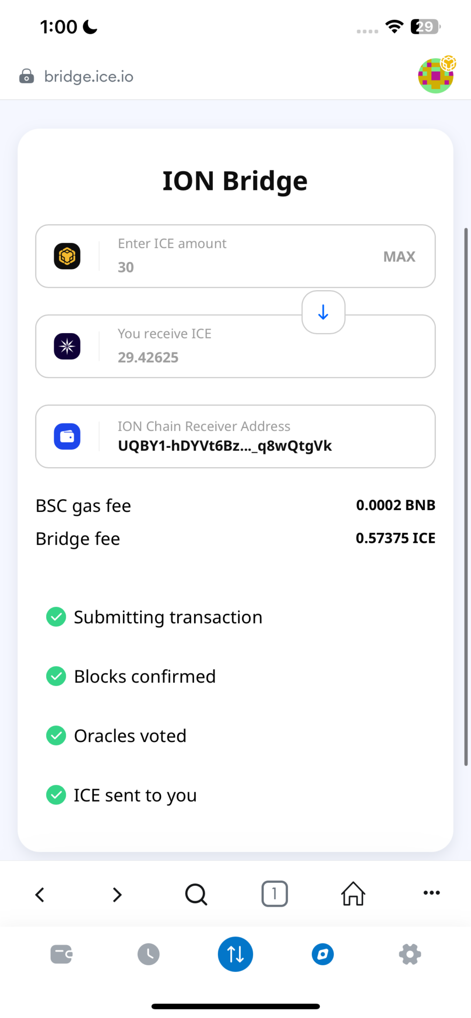 How to Bridge ICE to the ION Blockchain