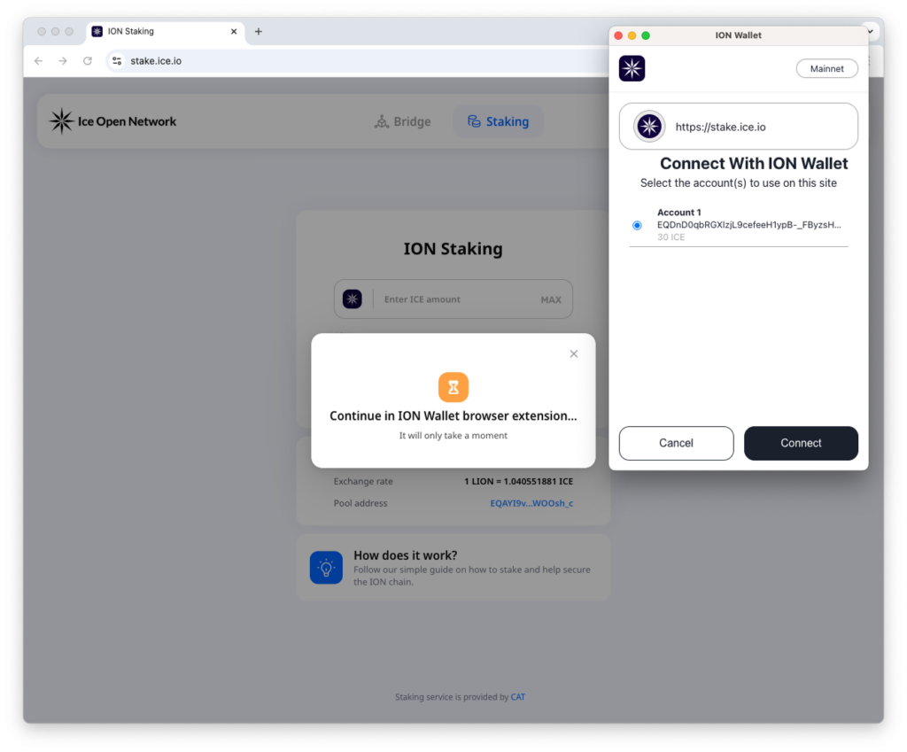 Staking - Ice Open Network