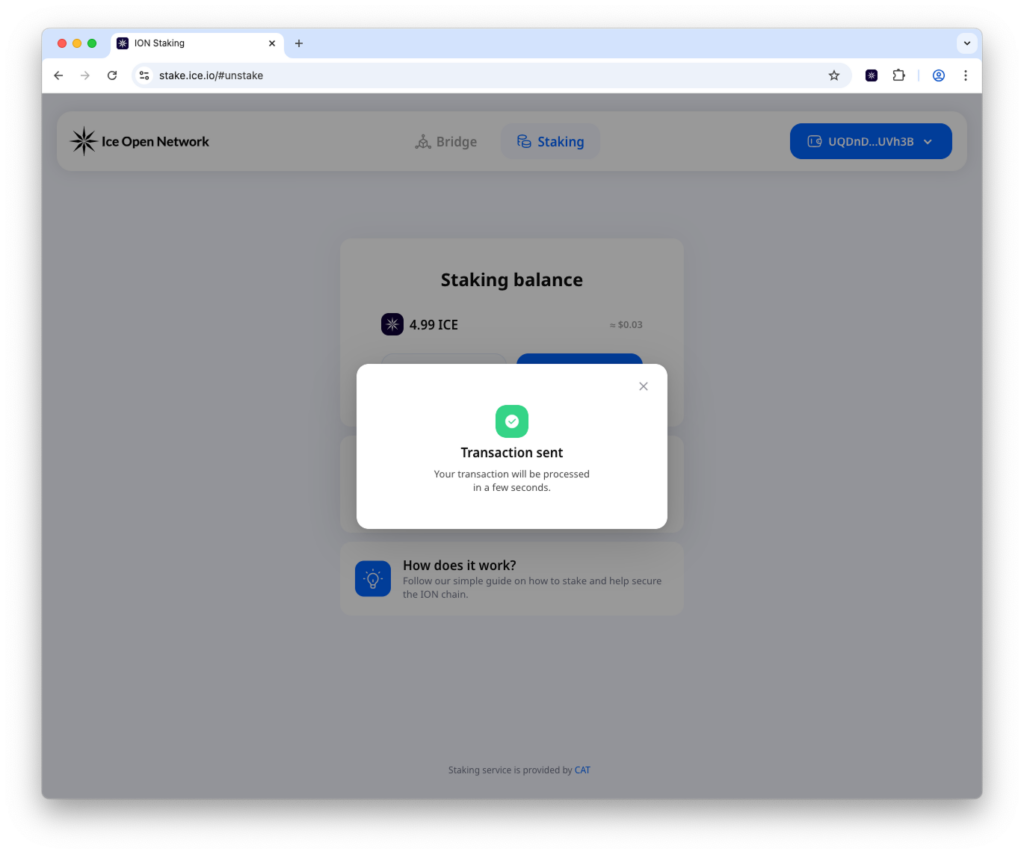 Staking - Ice Open Network