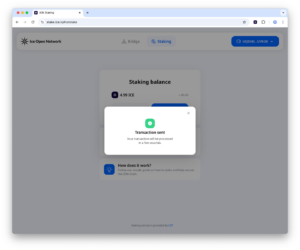 Staking - Ice Open Network